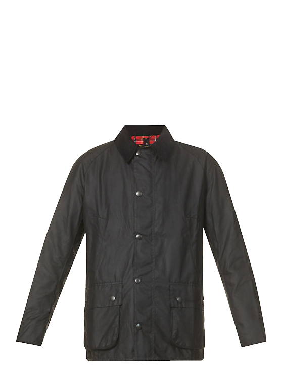 BARBOUR Ashby Corduroy-Trimmed Waxed Cotton Jacket