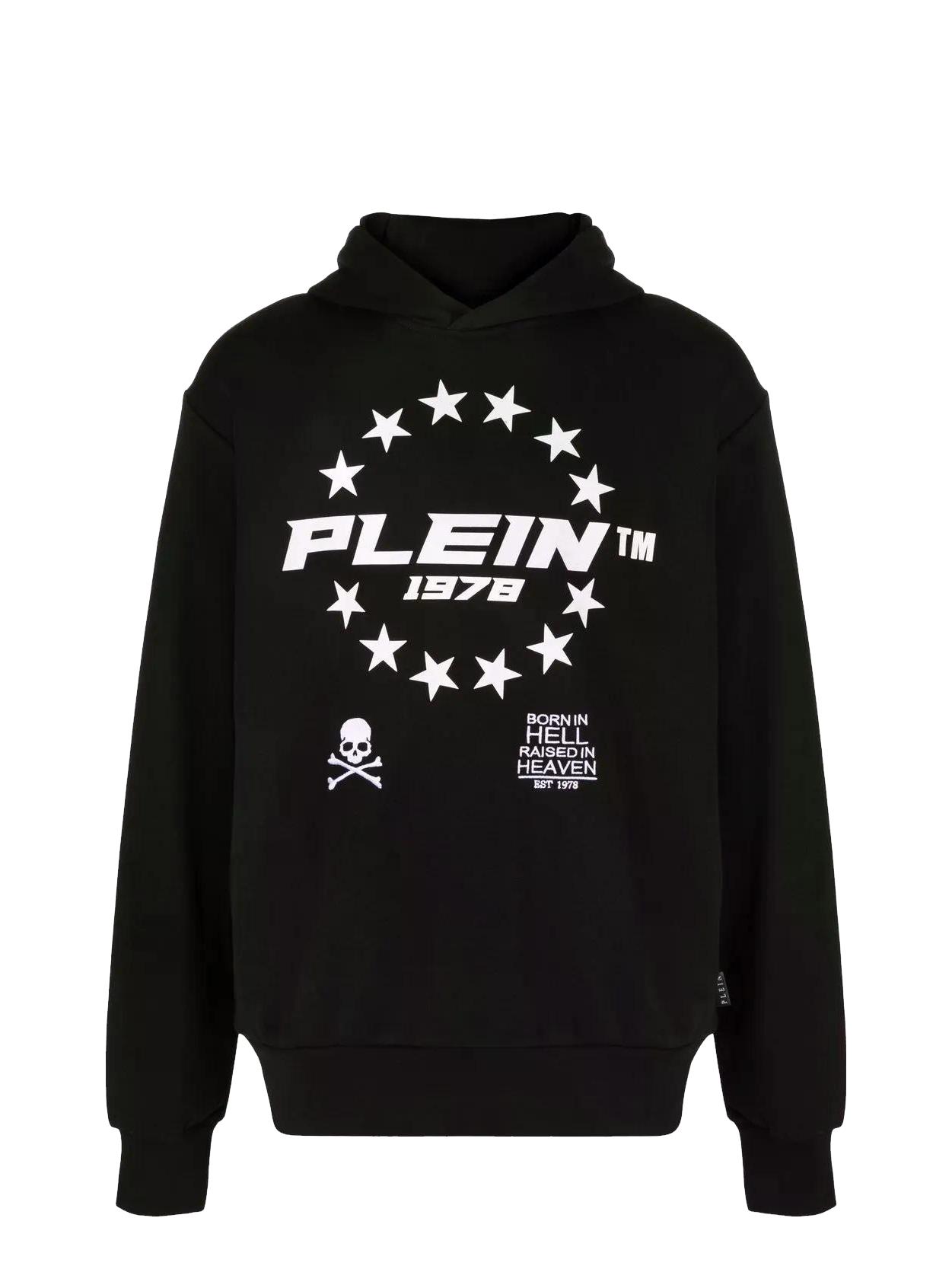 PHILIPP PLEIN Philipp Plein All-Over Hexagon Logo Puffer Jacket