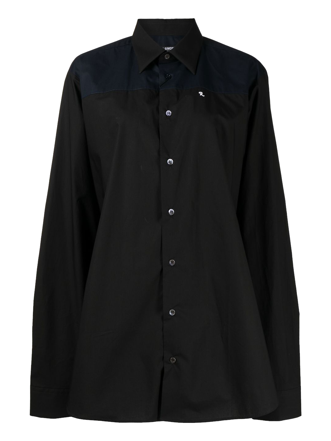 RAF SIMONS Raf Simons Embroidered Lettering Cotton Shirt