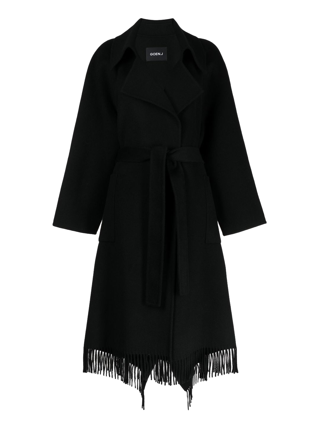 GOEN.J Goen.J Double-Faced Fringed Coat