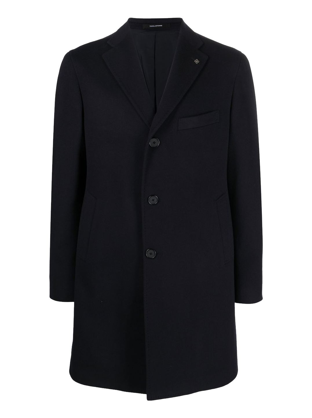 TAGLIATORE Tagliatore Single-Breasted Cashmere Coat