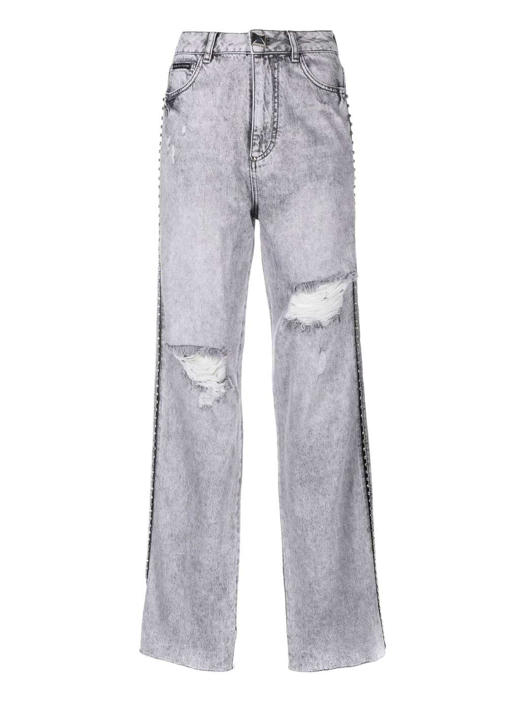 PHILIPP PLEIN Philipp Plein Crystal Ripped Straight Jeans
