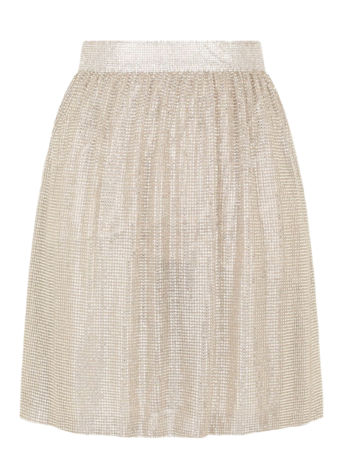 DOLCE & GABBANA Crystal Mesh Midi Skirt