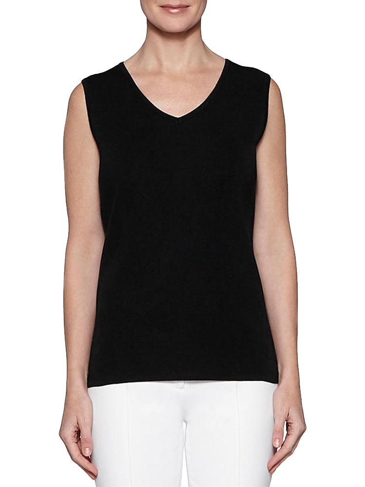 MISOOK Misook V-Neck Sleeveless Tank Top