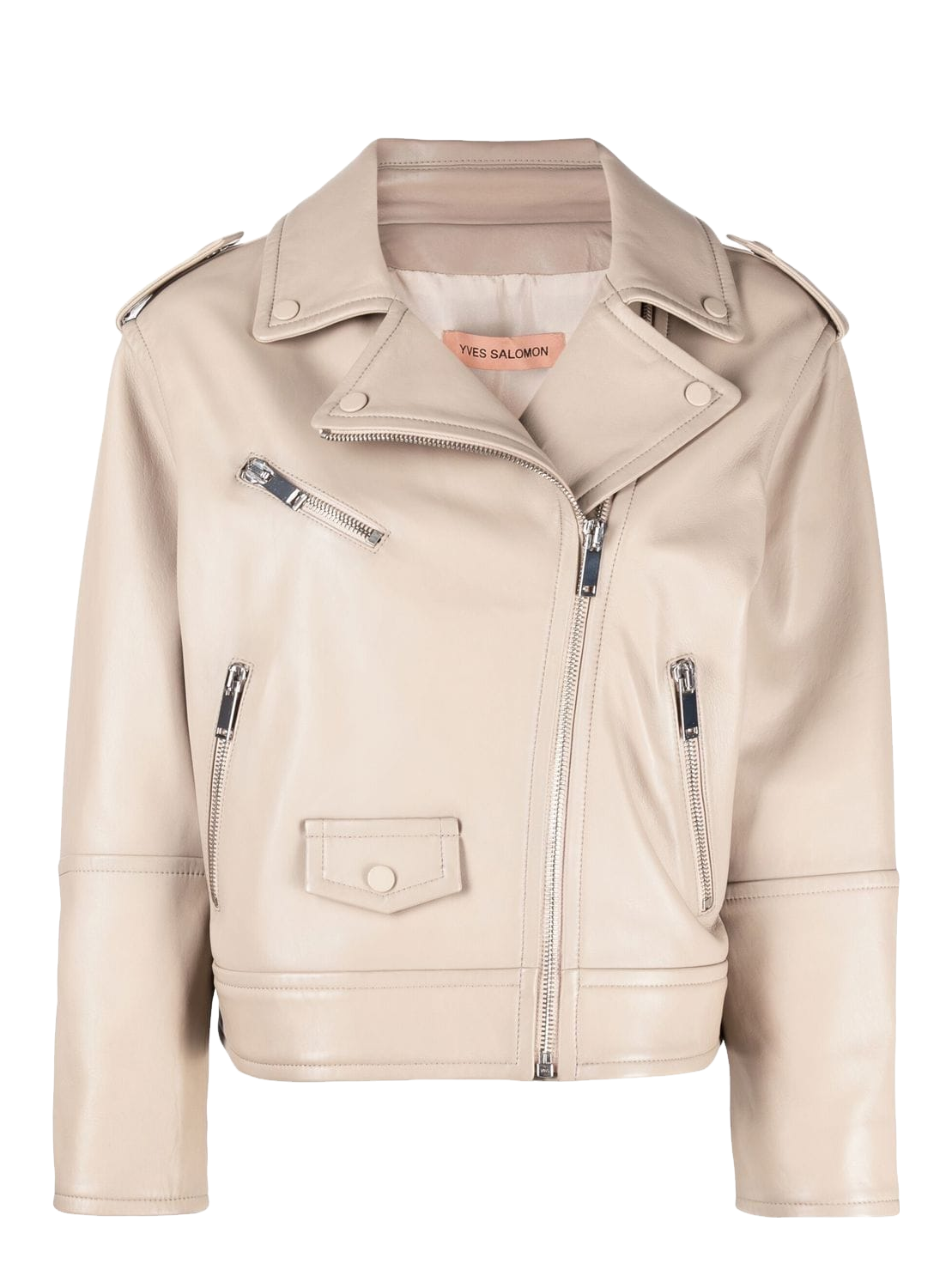 YVES SALOMON Leather Biker Jacket