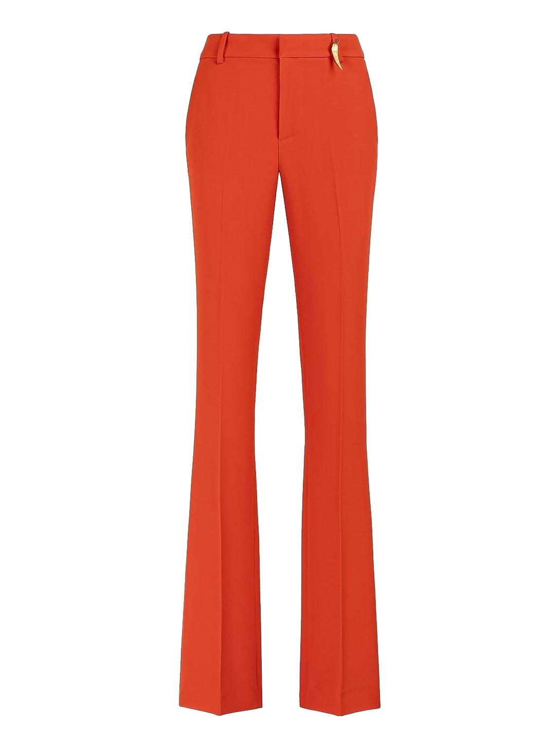 ROBERTO CAVALLI Flared Trousers with Tiger Tooth Detail