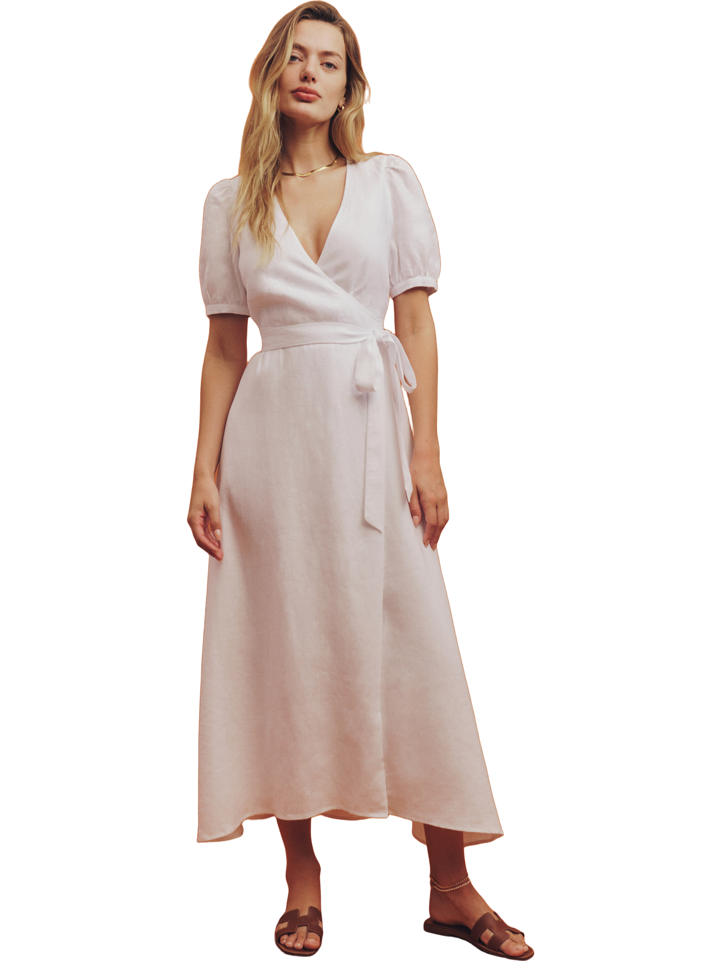 Reformation Weiss Linen Dress - Cherry Pit | Editorialist