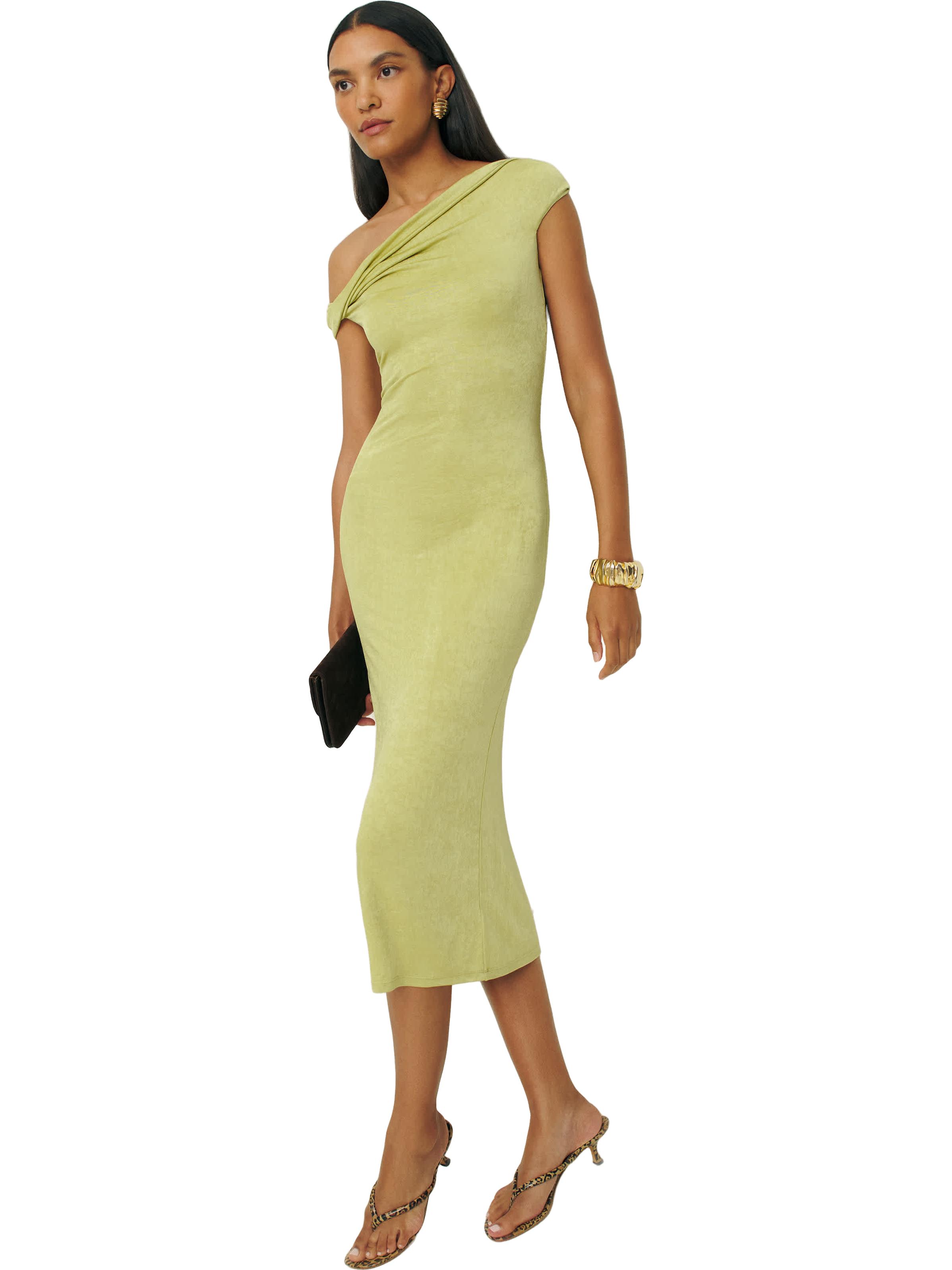 cable knit sweater dress long Brown Two Tone Cable Knit Sweater Dress main image 0