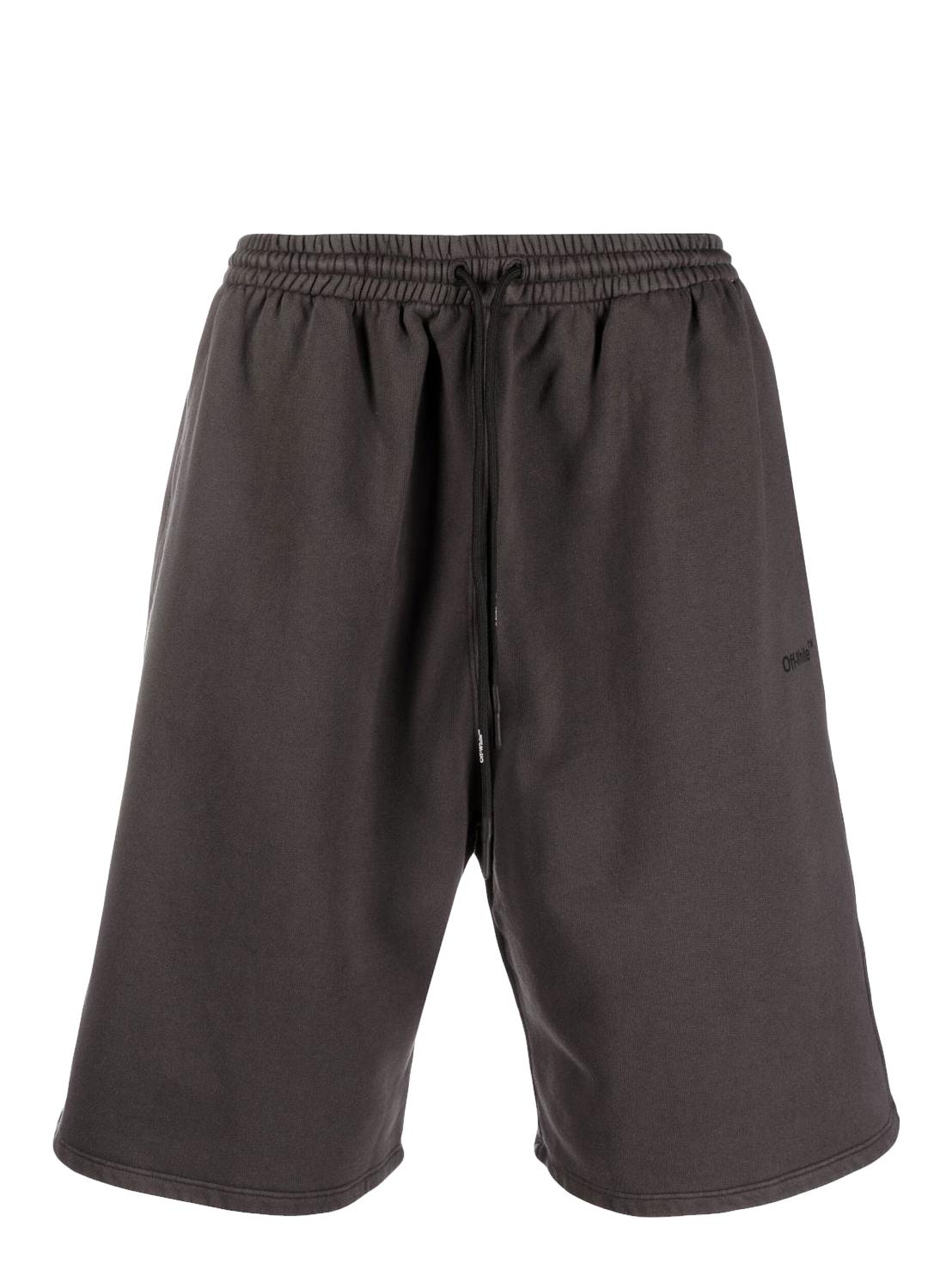 OFF-WHITE Diag-Stripe Cotton Shorts