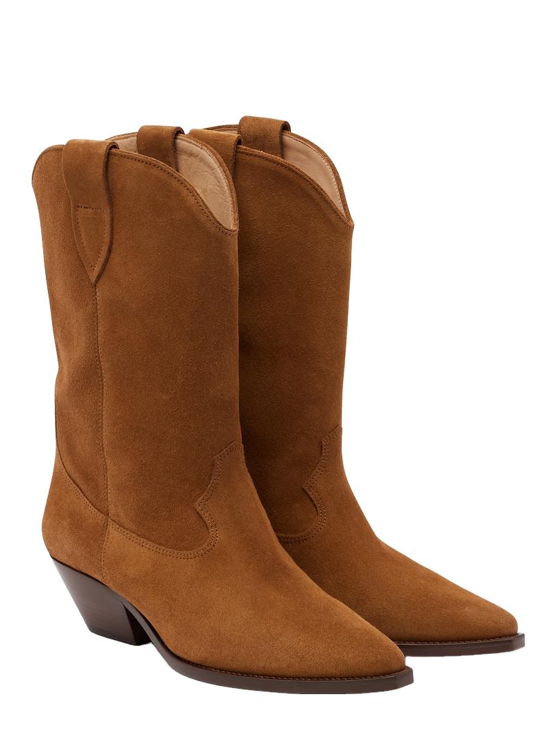ISABEL MARANT ÉTOILE Isabel Marant Suede Embossed Cowboy Boots