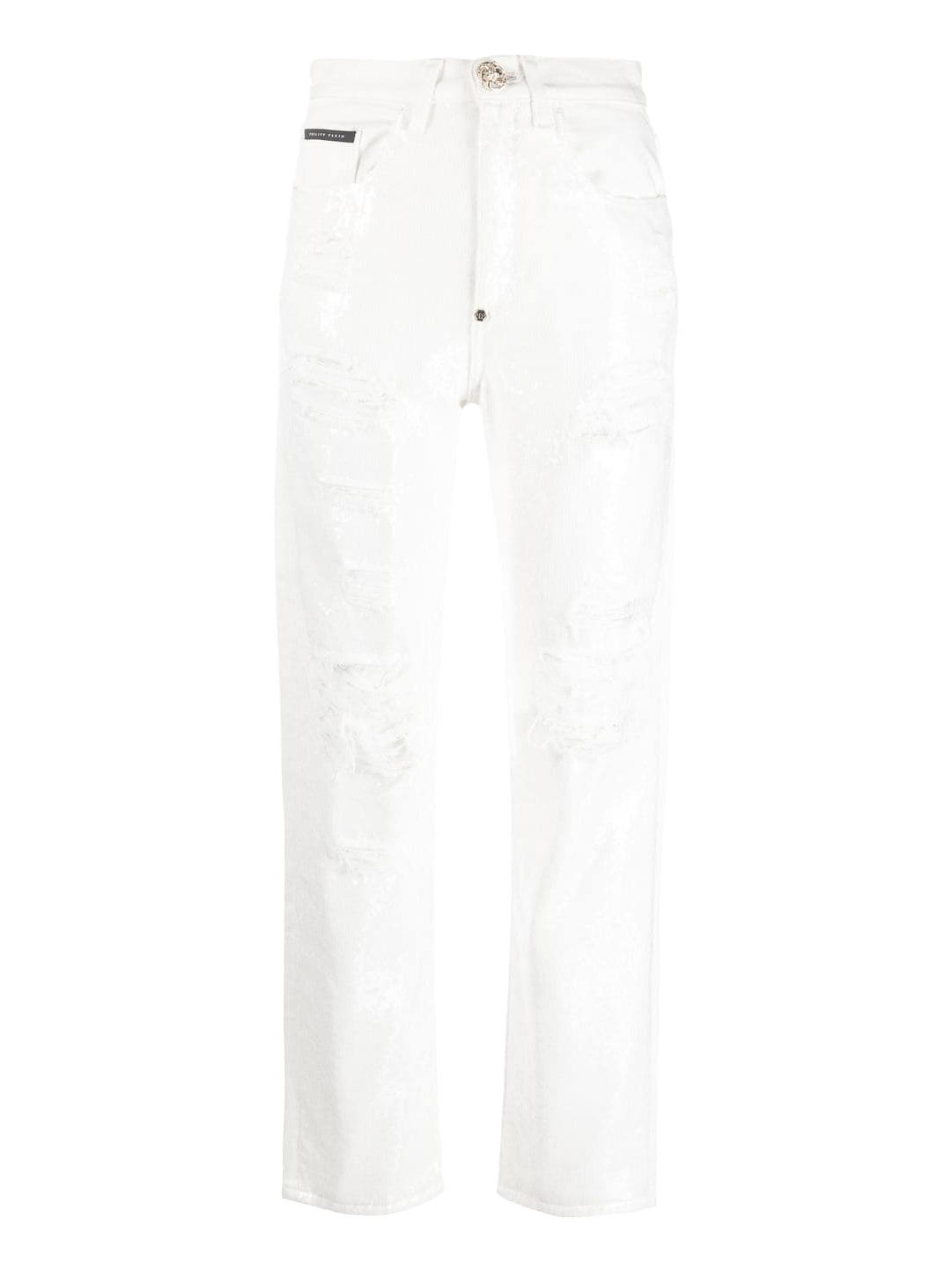 PHILIPP PLEIN Philipp Plein Mom-Fit Distressed Jeans
