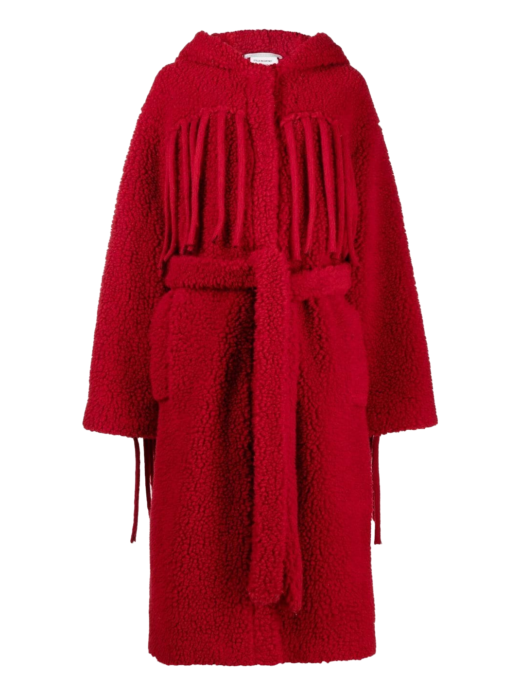 STELLA MCCARTNEY Stella McCartney Fringed Belted Teddy Coat