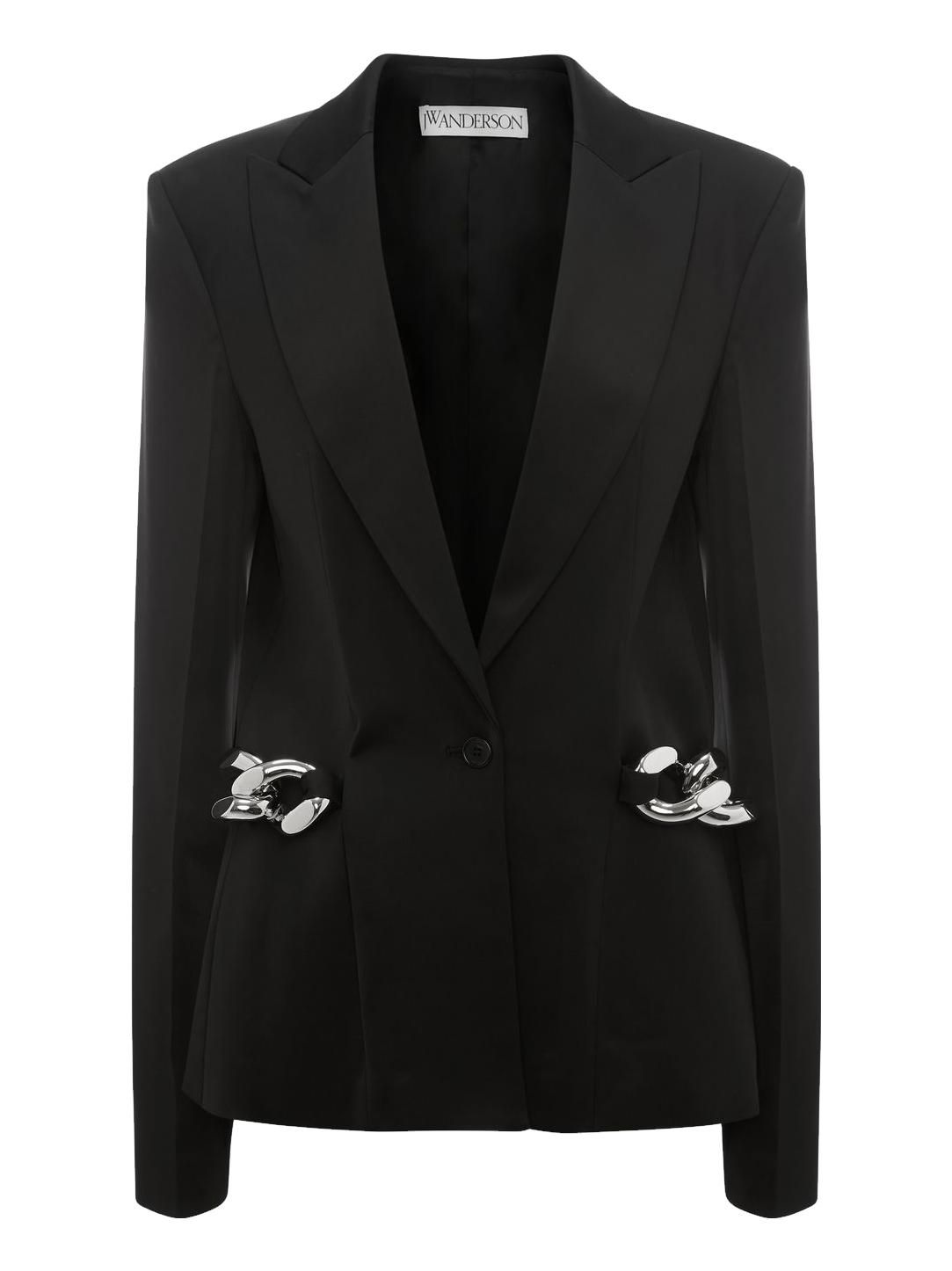 ALEXANDER MCQUEEN Peak Shoulder Cutaway Blazer