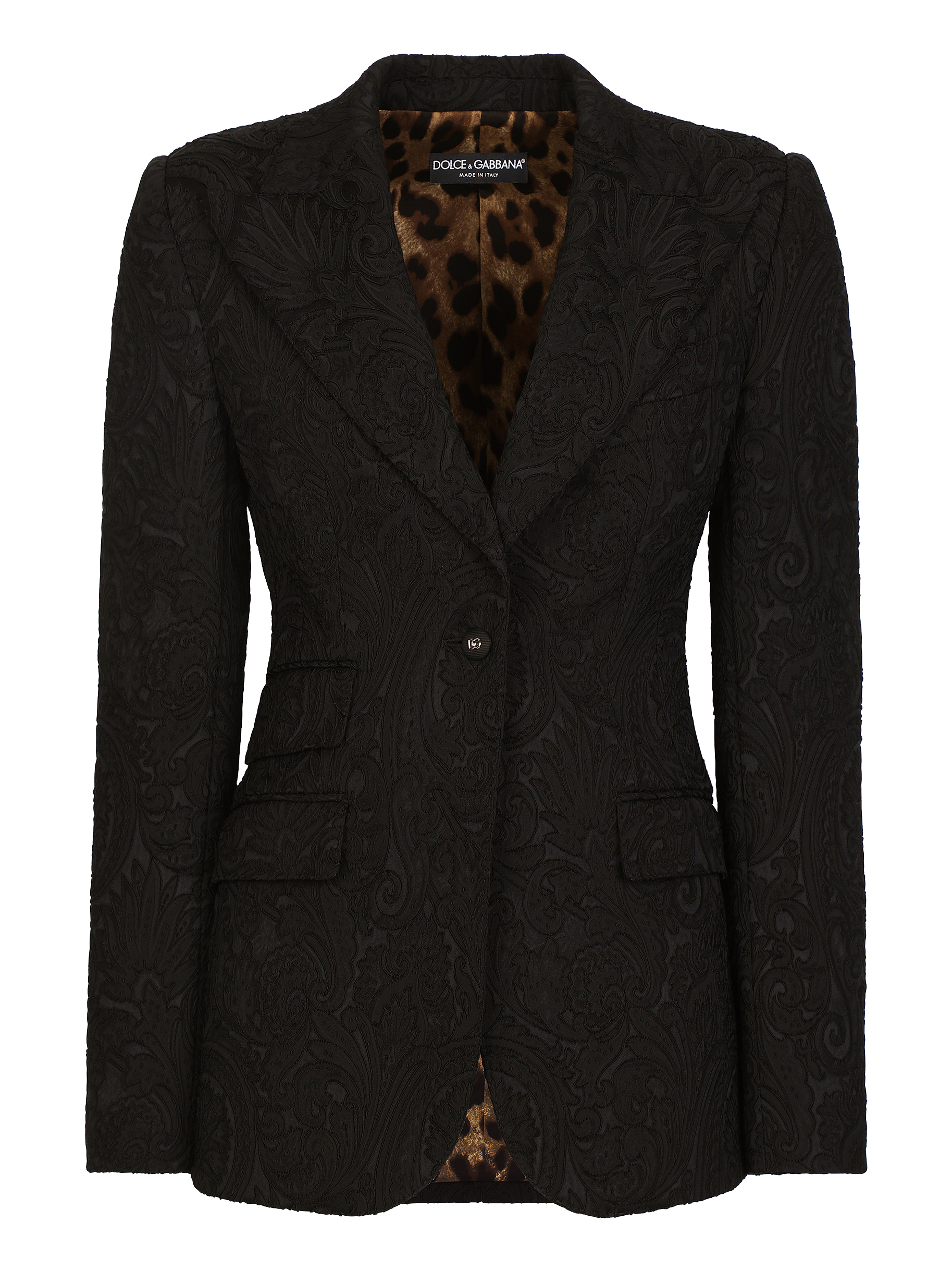DOLCE & GABBANA Dolce & Gabbana Ornamental Jacquard Turlington Blazer