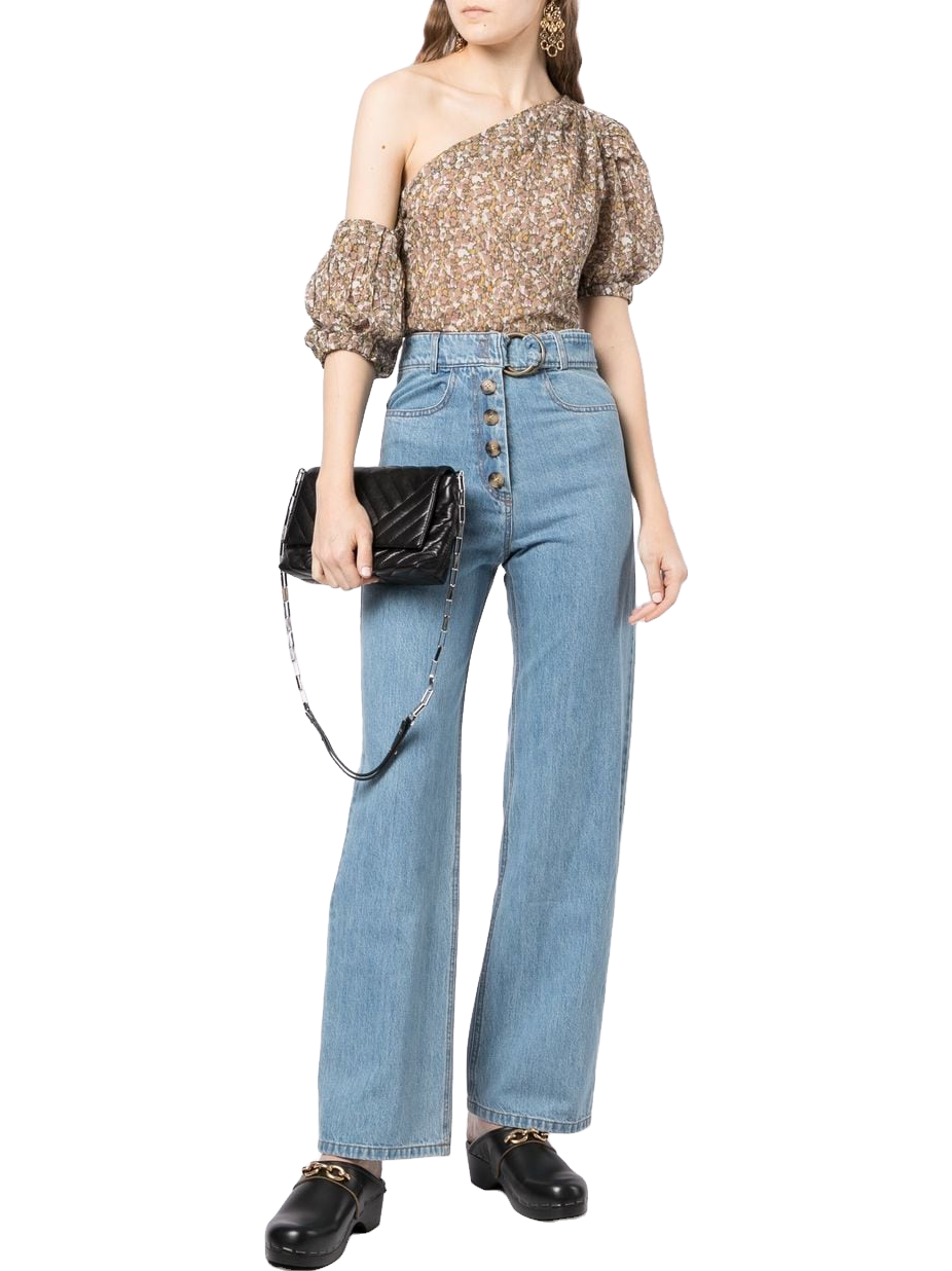 MARANT ETOILE MARANT ÉTOILE Asymmetric Floral-Print Blouse