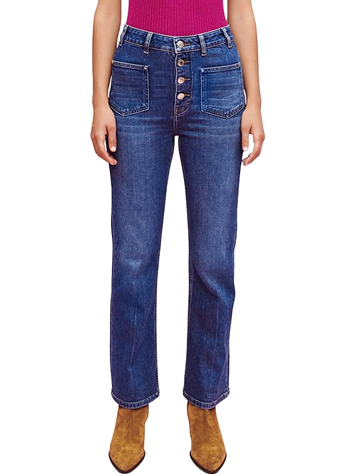 MAJE Maje High Rise Straight Jeans