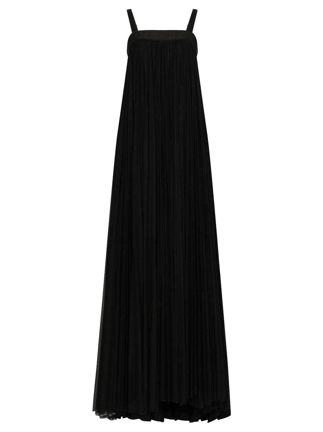 DOLCE & GABBANA Pleated Tulle Maxi Dress