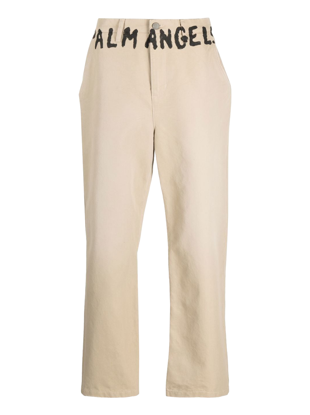 PALM ANGELS logo-print chino trousers