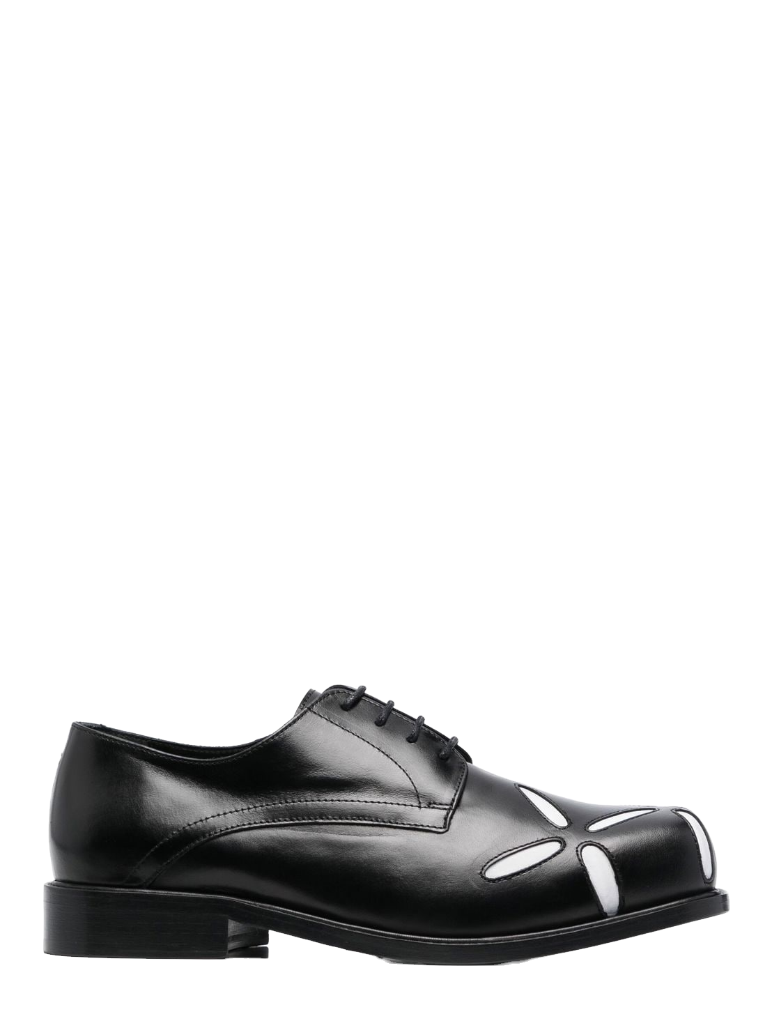 【Stefan Cooke】Slashed チェルシーブーツ STEFAN COOKE Slashed Square-toe Derby Shoes - Black | Editorialist