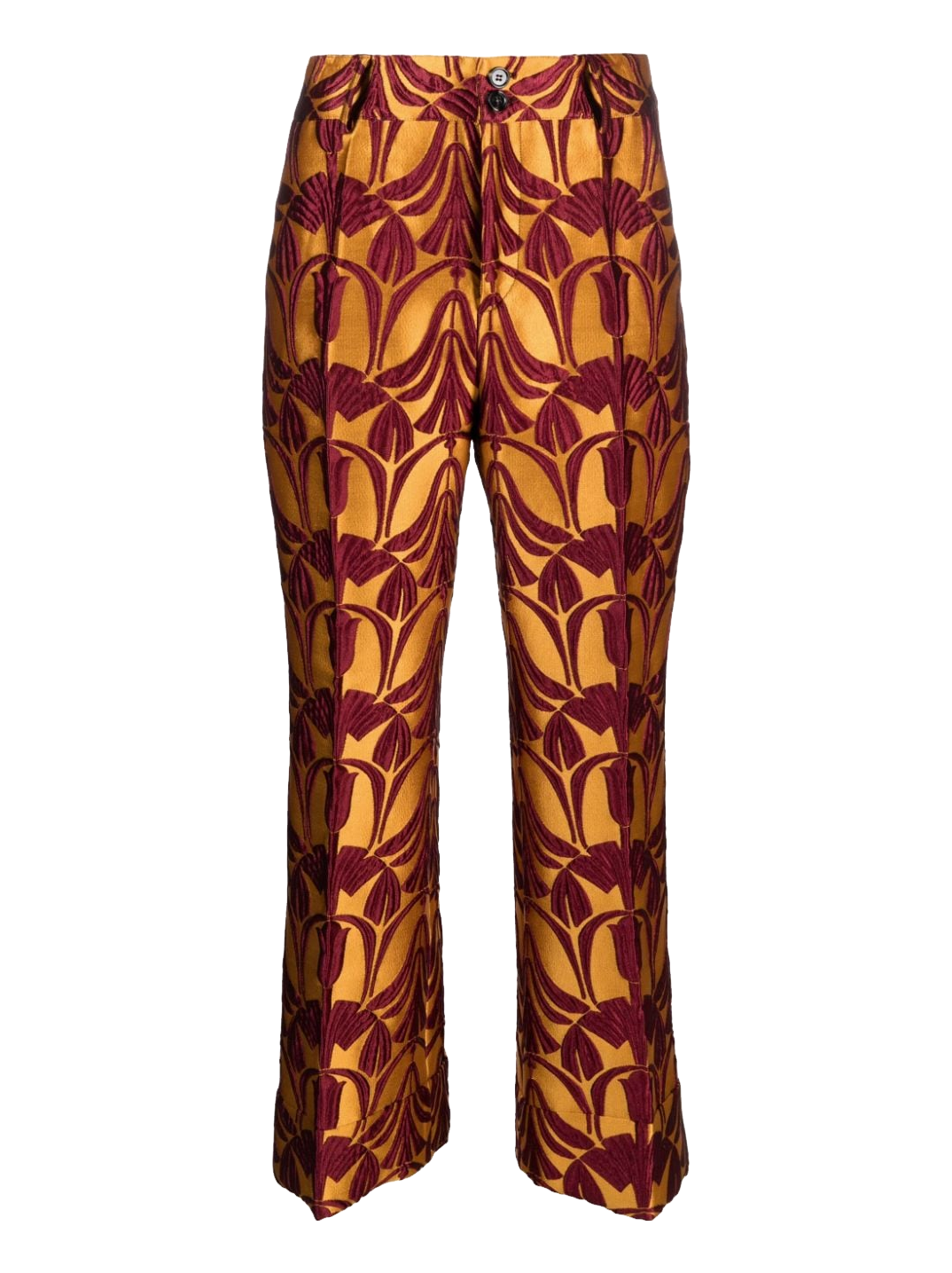 LA DOUBLEJ La DoubleJ Hendrix Jacquard Cropped Trousers