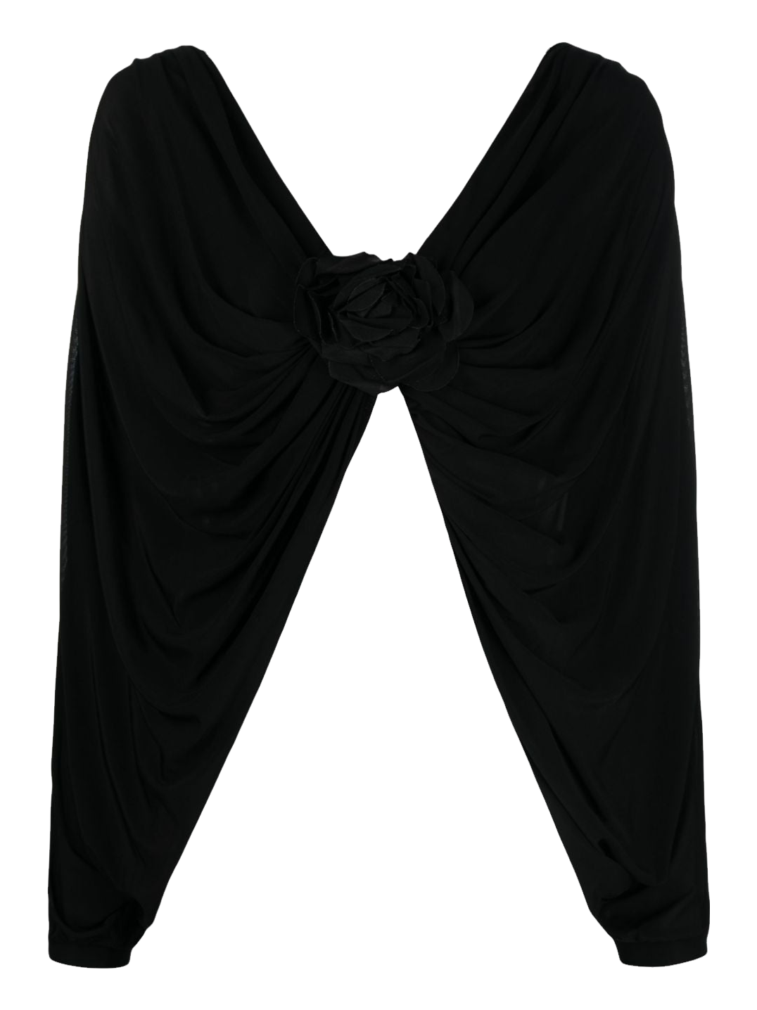 GIUSEPPE DI MORABITO Giuseppe Di Morabito Flower-Detailing V-Neck Top