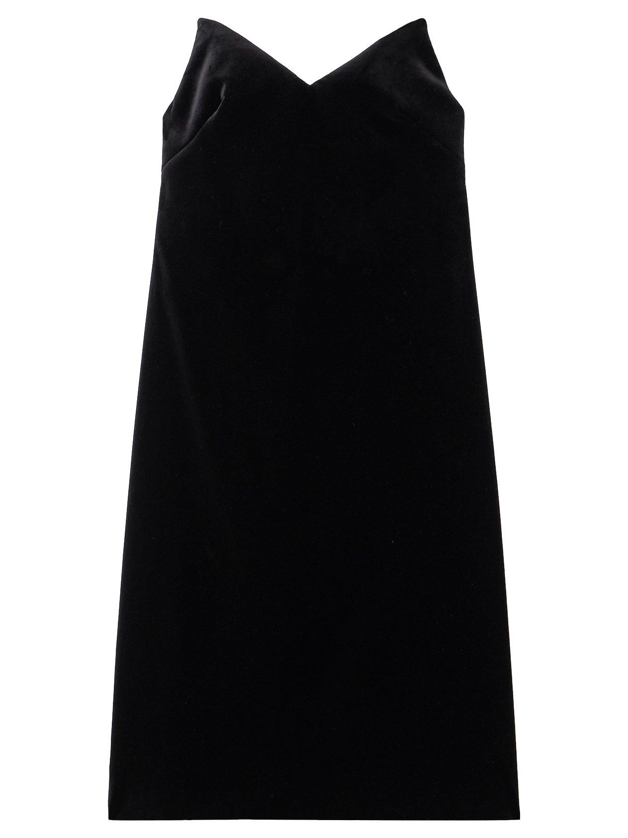 LOEWE Cotton-Blend Velvet Strapless Midi Dress
