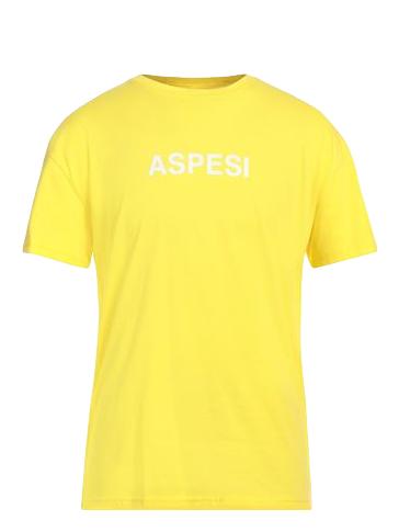 ASPESI man t-shirt yellow size m cotton