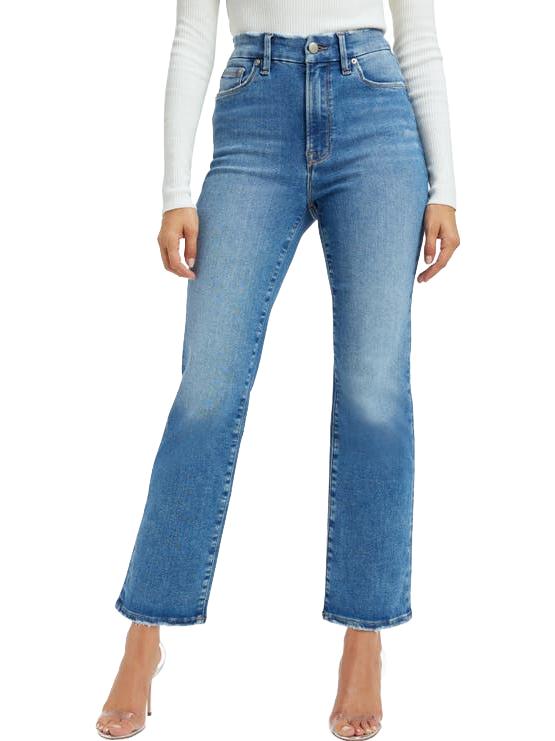 GOOD AMERICAN Good American Always Fits Classic Straight Leg Jeans