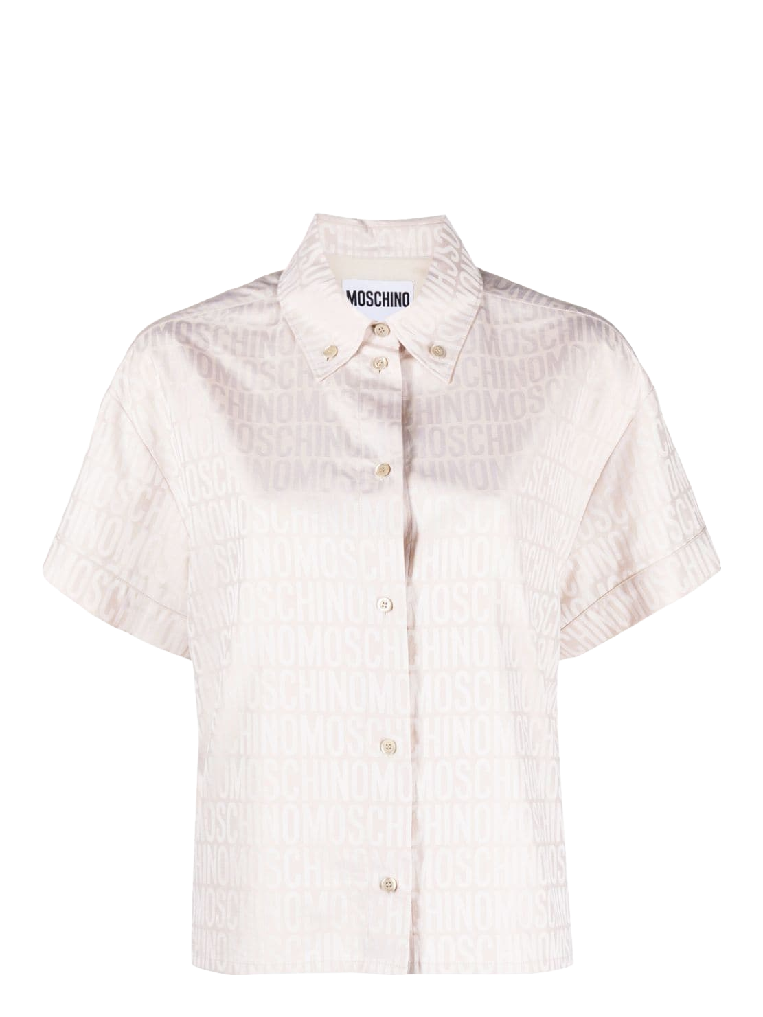 MOSCHINO Moschino Logo-Jacquard Short-Sleeve Shirt