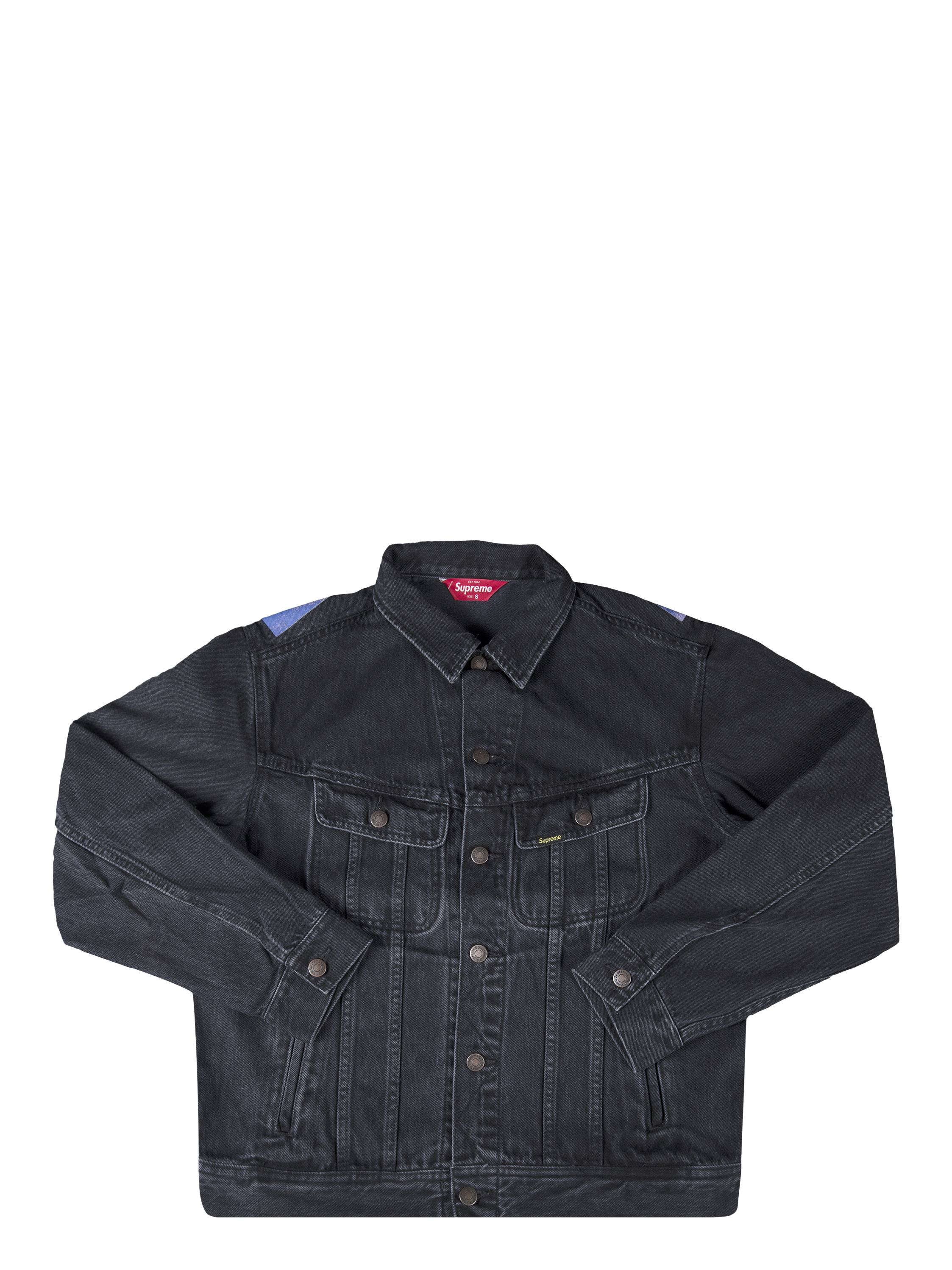 Supreme Archive Denim Trucker Jacket Black Editorialist