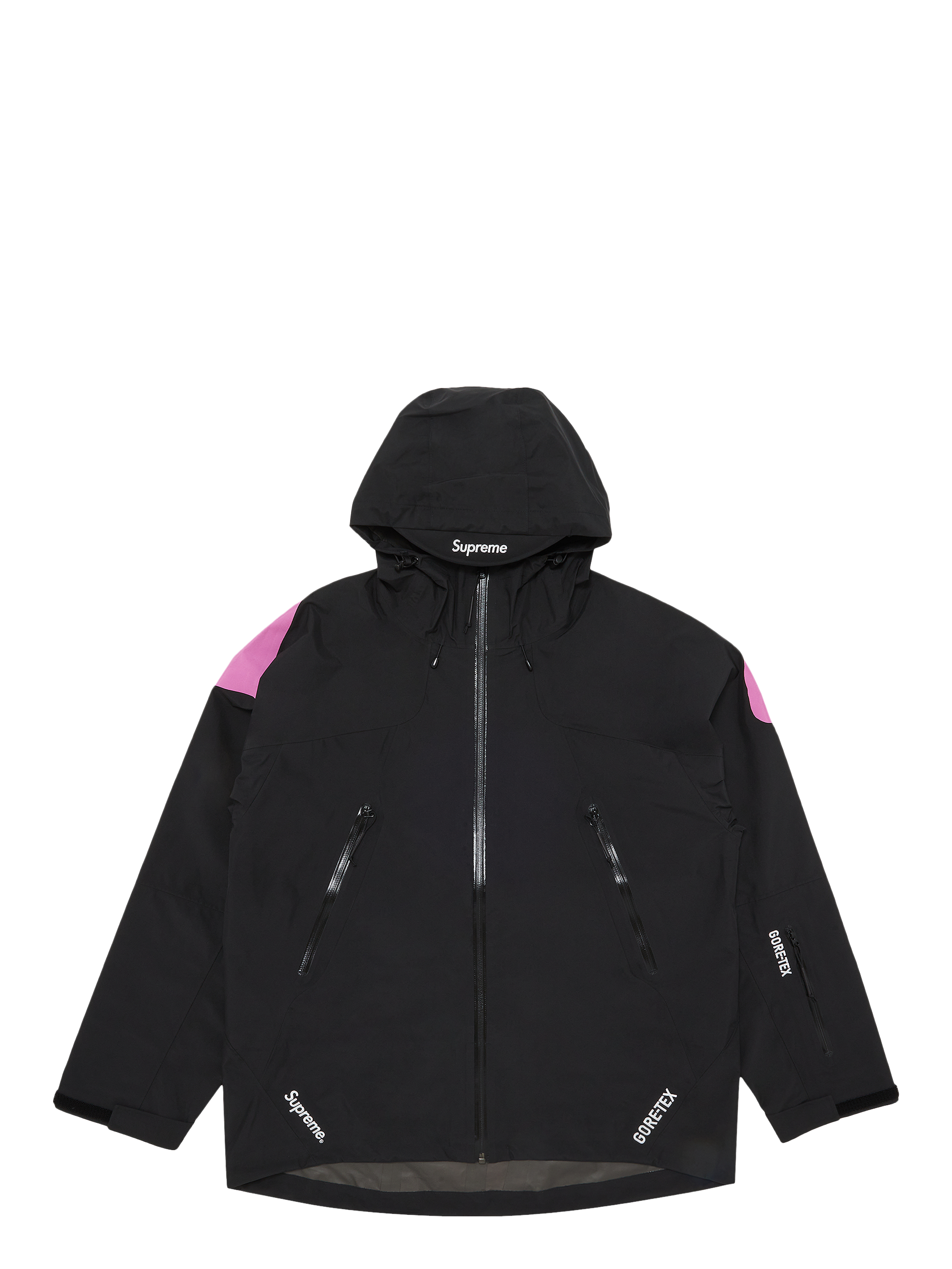 Supreme Gore-Tex Stripe Hooded Jacket - Black | Editorialist