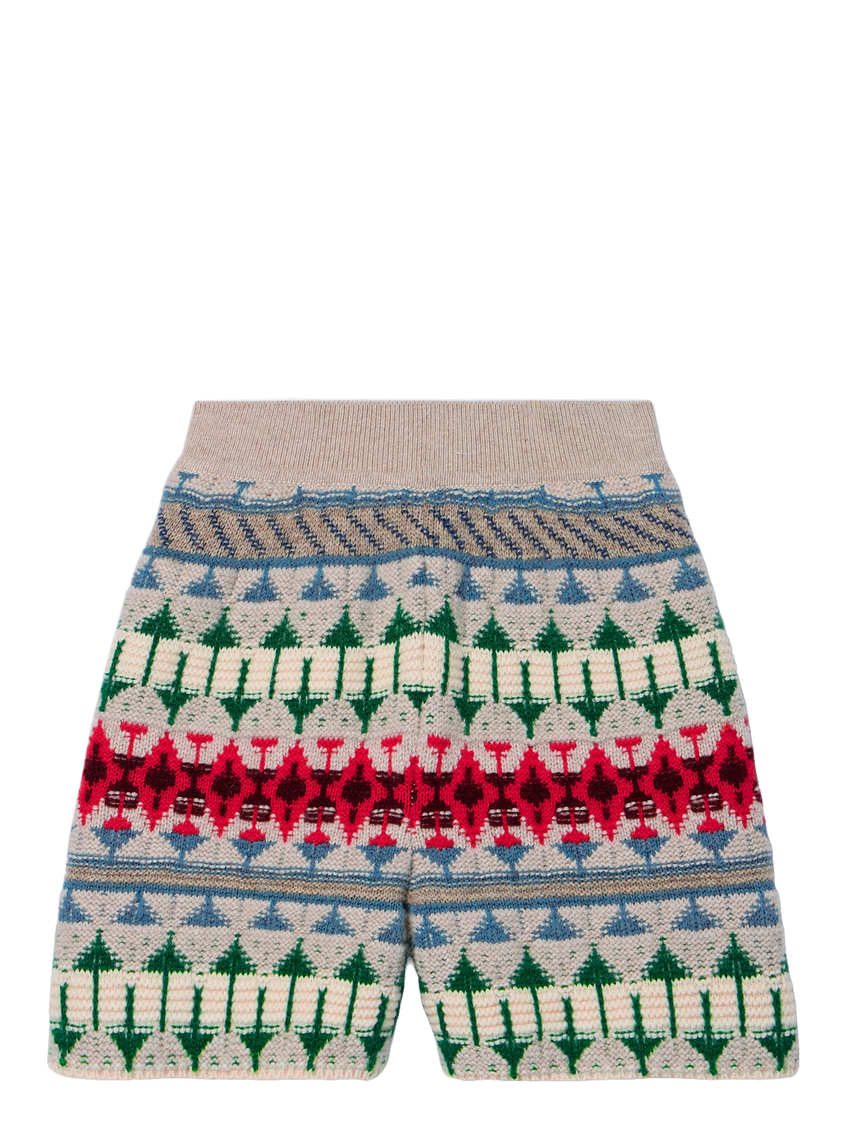 LORO PIANA Loro Piana Holiday Noel Jacquard-Knit Cashmere Shorts
