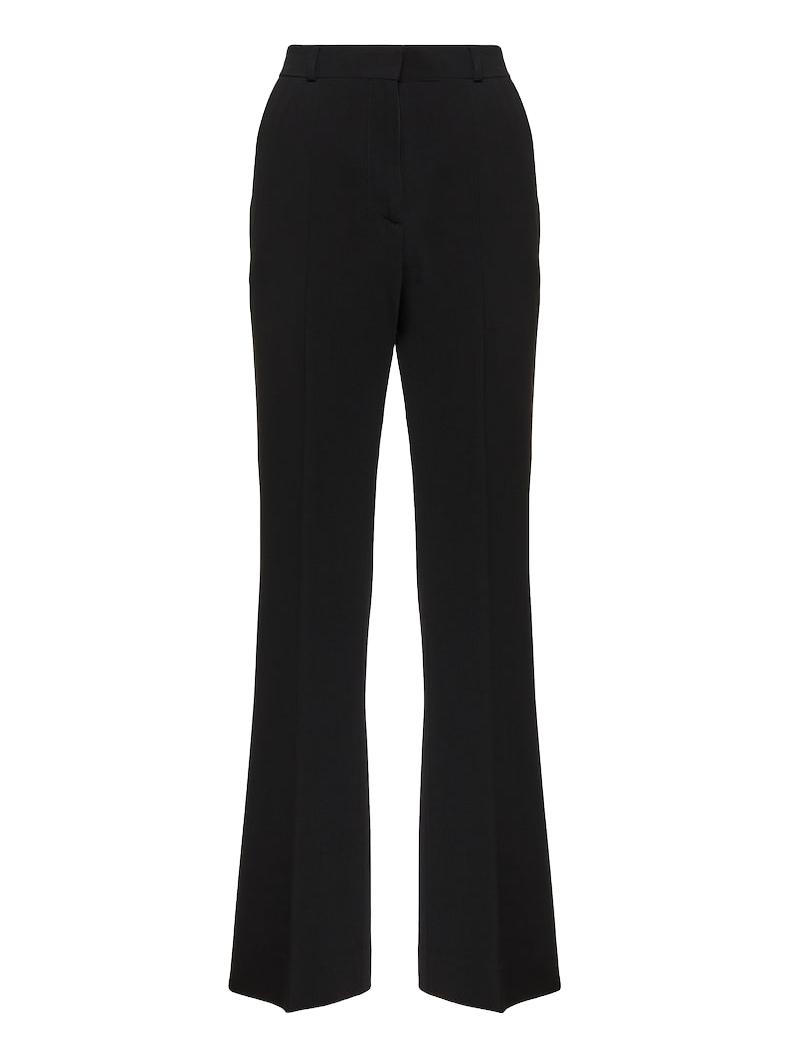 TOTÊME Toteme High-Rise Pleated Crêpe Flared Pants