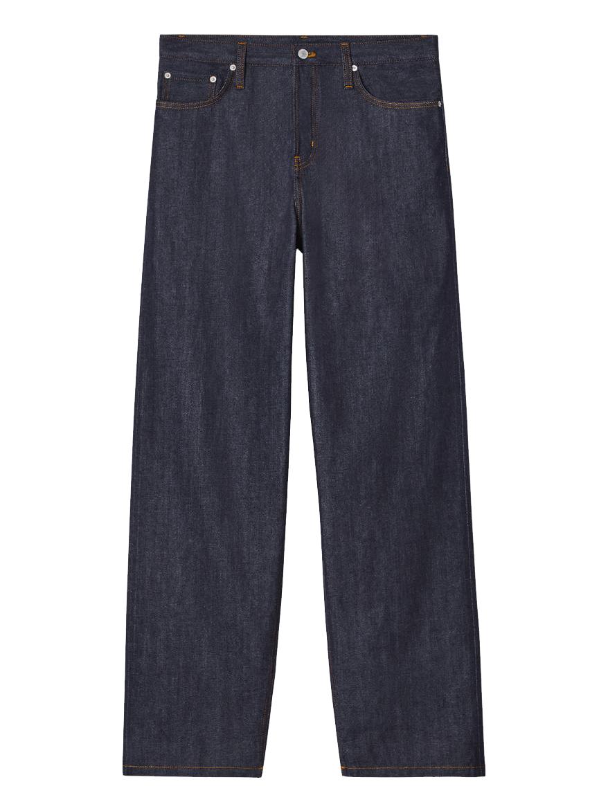 COS RIDER RAW セルビッチストレートレッグジーンズ インディゴ RIDER RAW SELVEDGE RELAXED-FIT STRAIGHT-LEG JEANS - RAW INDIGO