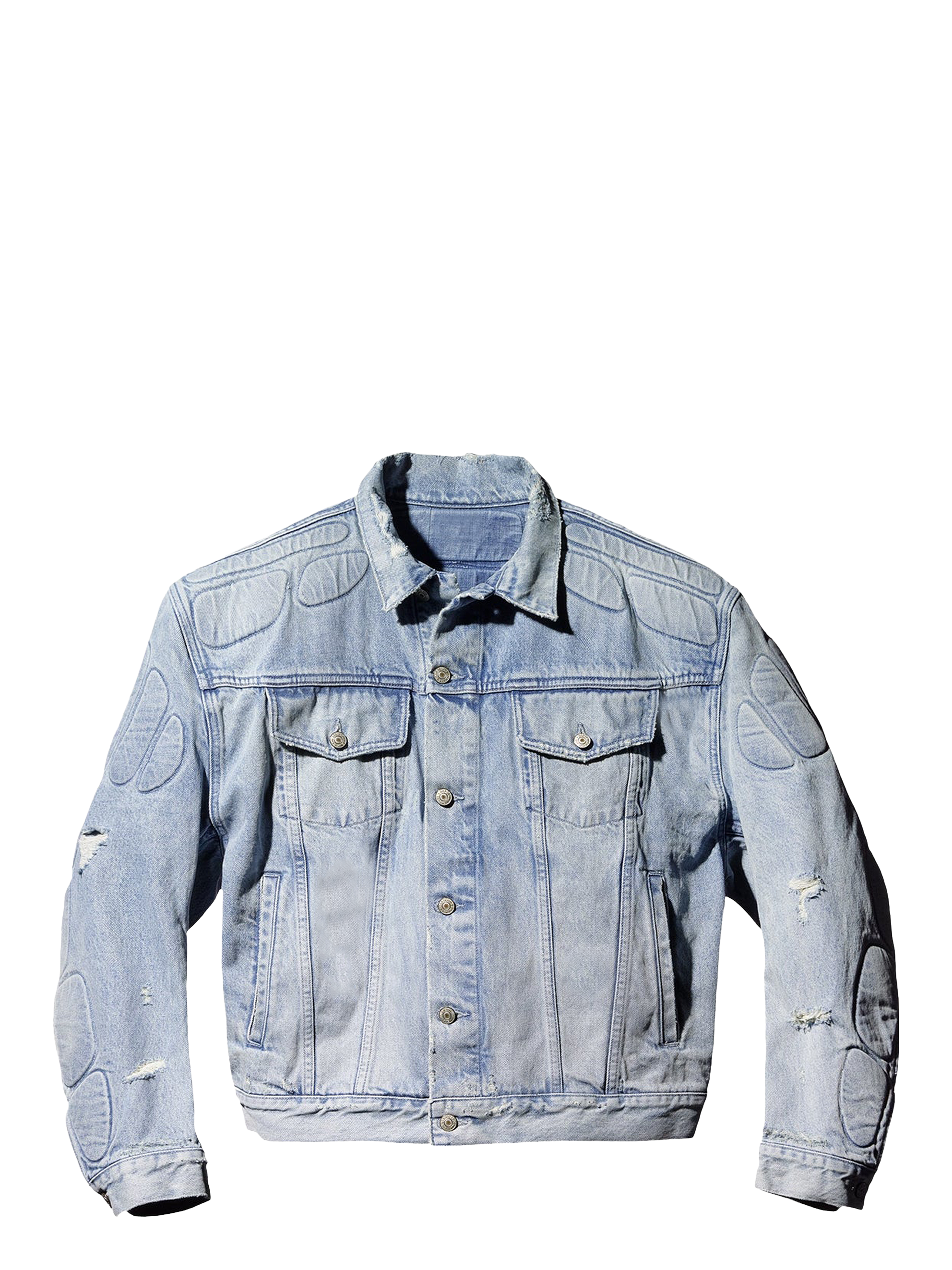 Yeezy Padded Denim Jacket - Grey Wash | Editorialist