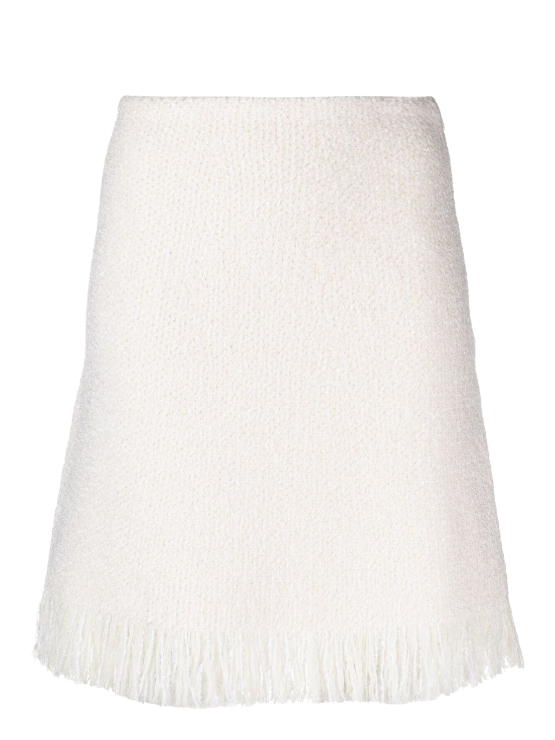 CHLOÉ Chloé bouclé fringed A-line miniskirt