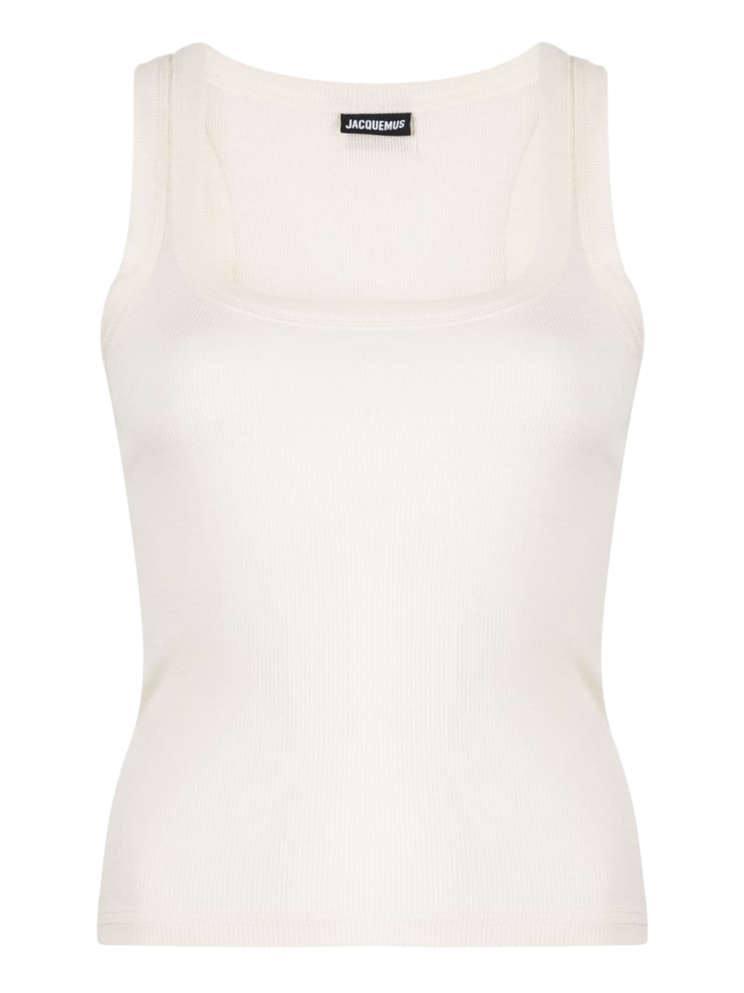 JACQUEMUS Gros Grain Cotton Tank Top