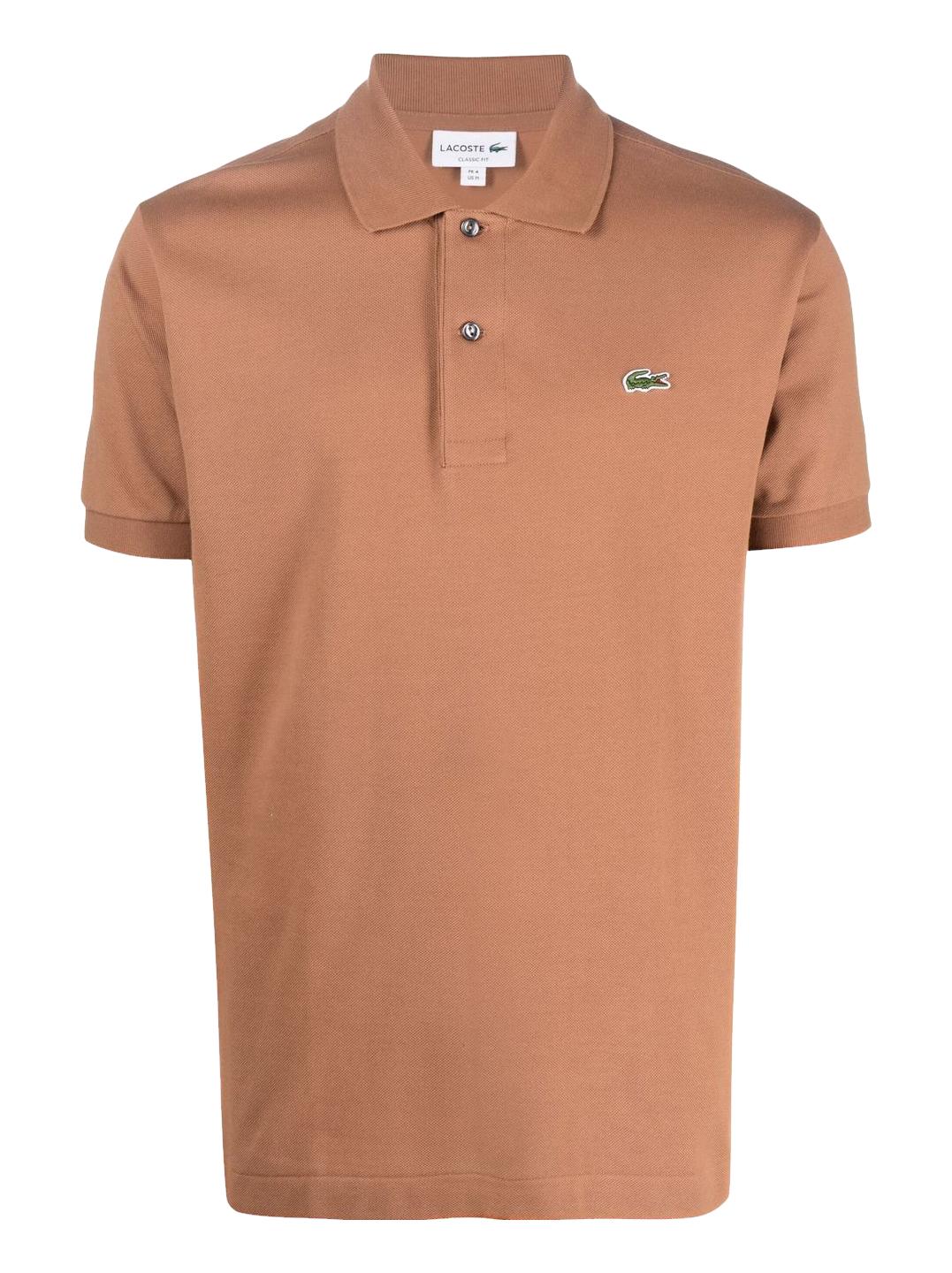 LACOSTE logo-patch polo shirt