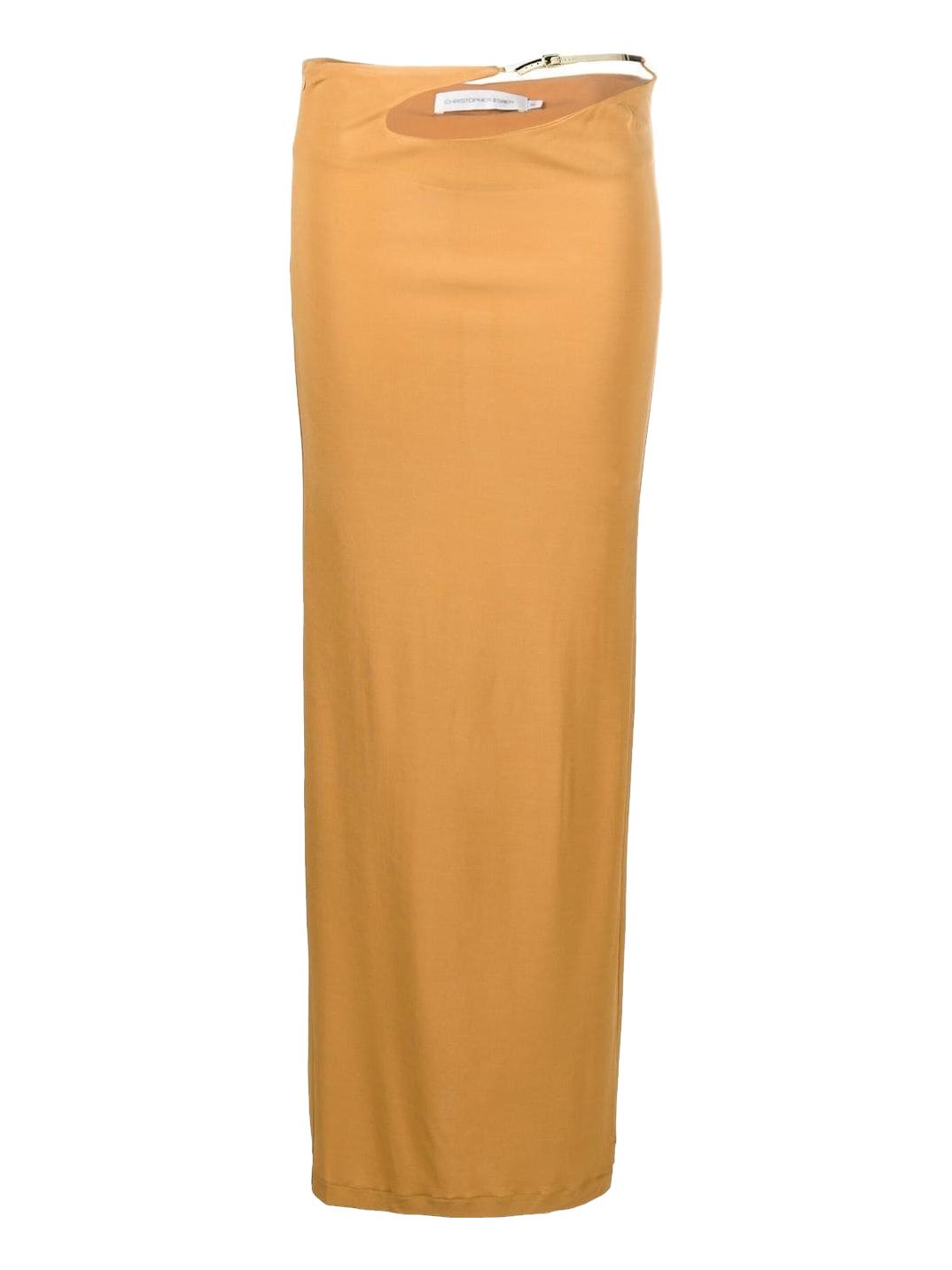 CHRISTOPHER ESBER Column Maxi Skirt with Buckle-Strap Fastening