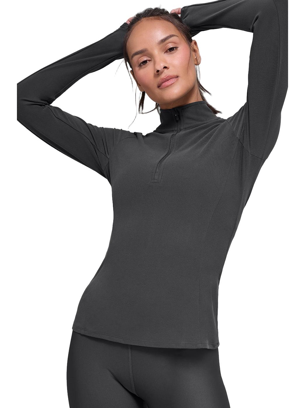 Alo Yoga Rapid Pullover Top - Anthracite | Editorialist