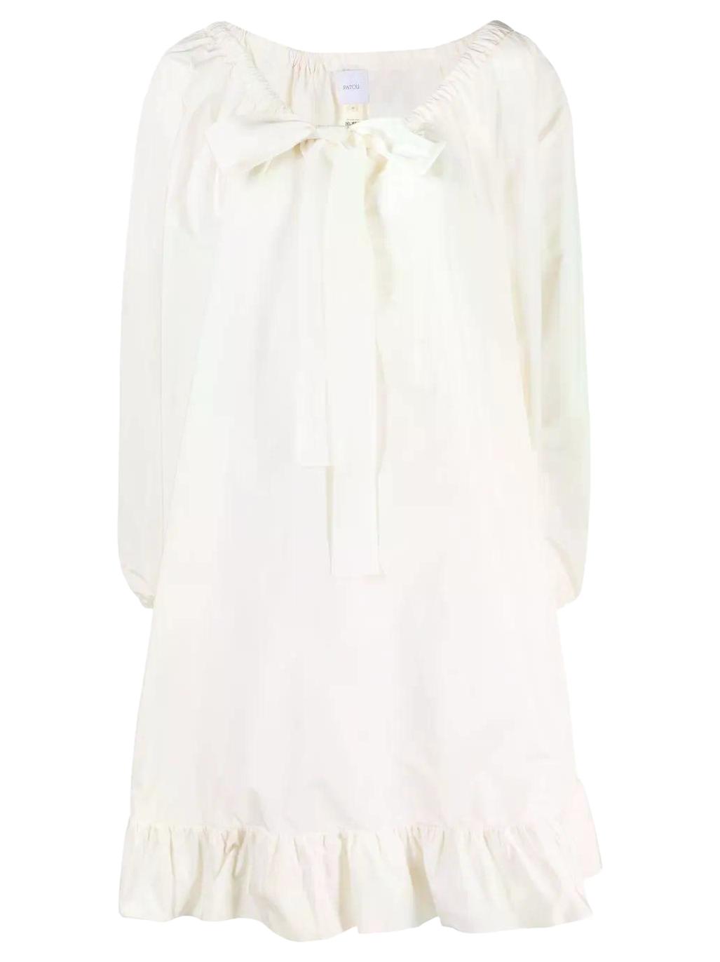 PATOU Patou Tie-Neck Mini Dress