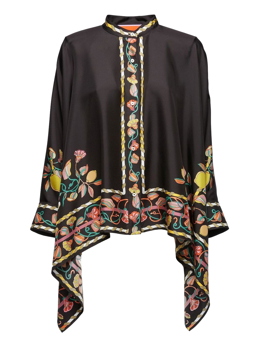 LA DOUBLEJ La DoubleJ placée-print Foulard Shirt