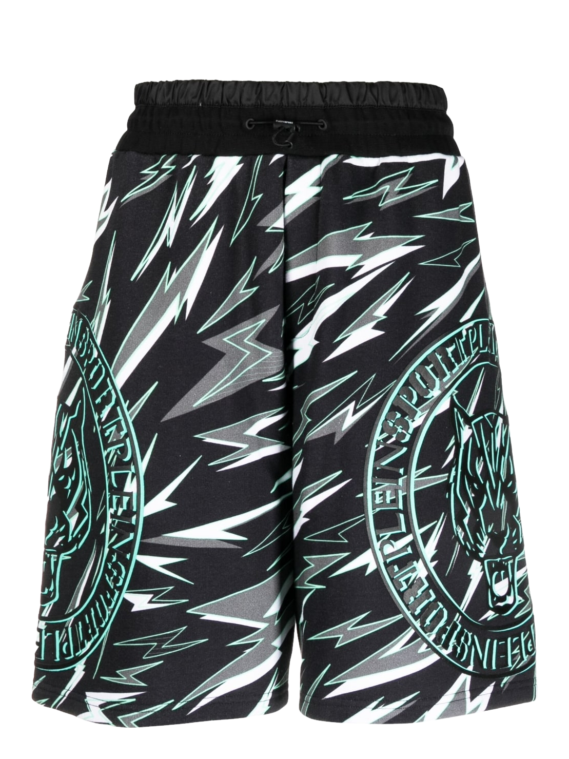 PLEIN SPORT Plein Sport Tiger-Print Jogging Shorts