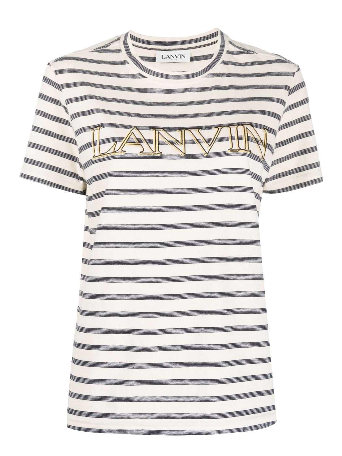 LANVIN Lanvin Logo-Print Striped T-Shirt
