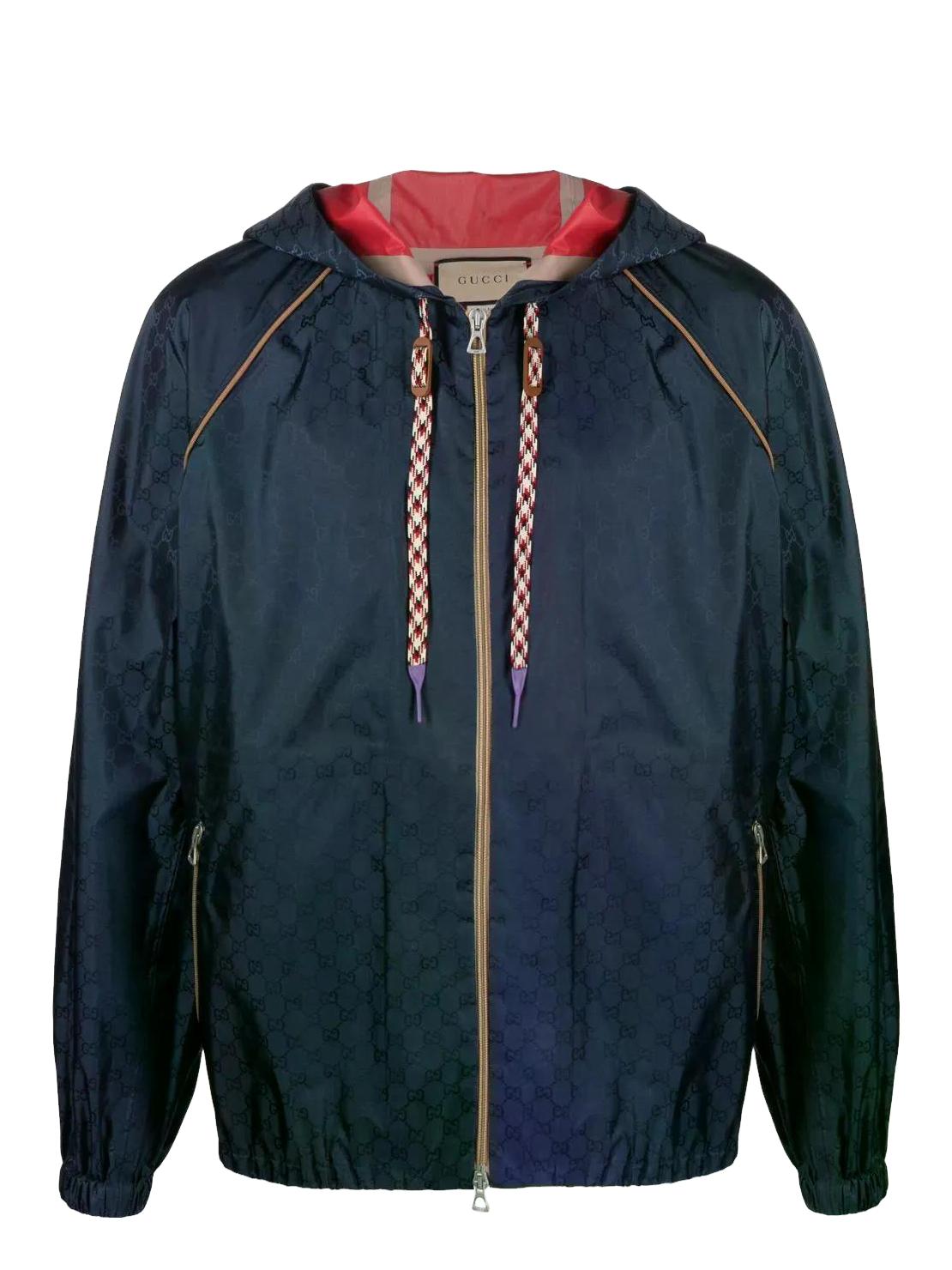 GUCCI GG Supreme Jacquard Hooded Jacket