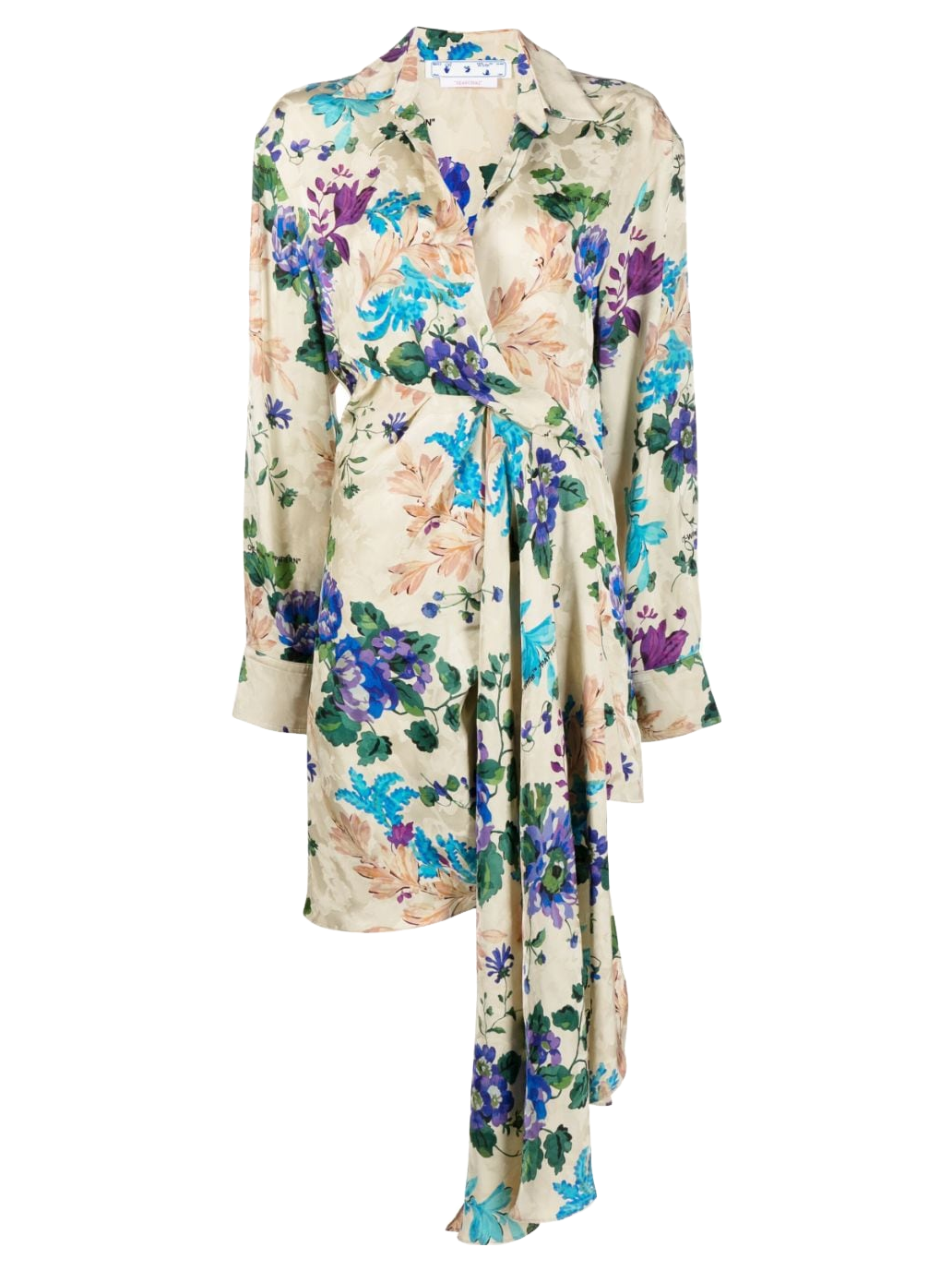 OFF-WHITE Off-White Floral-Print Shirtdress