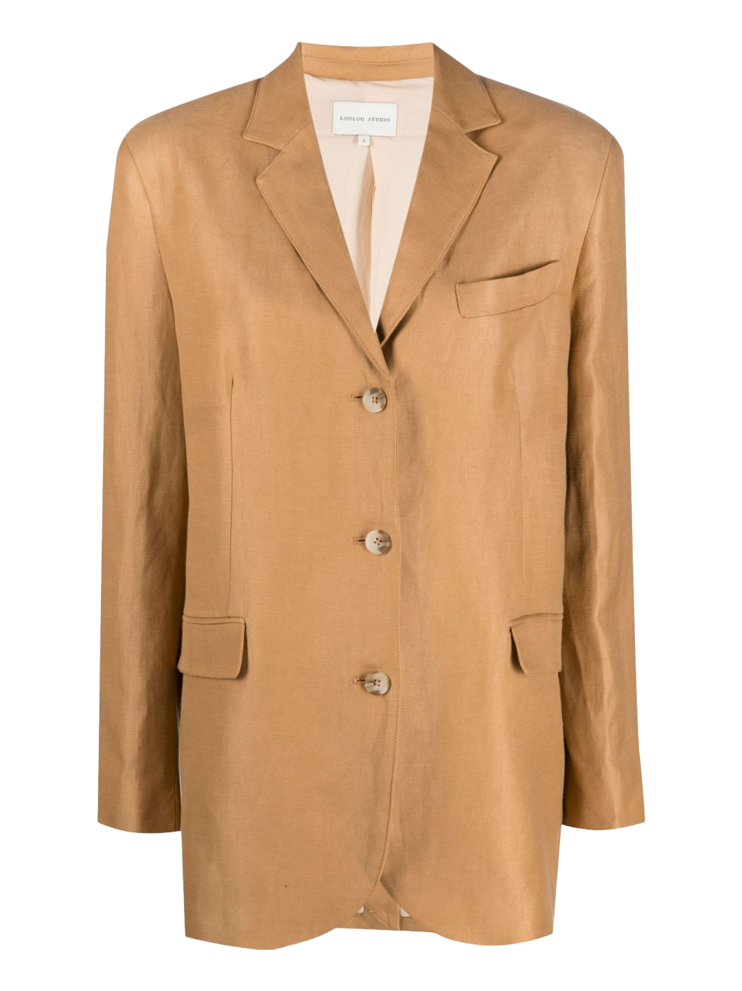 LOULOU DE SAISON Single-Breasted Long-Sleeved Blazer
