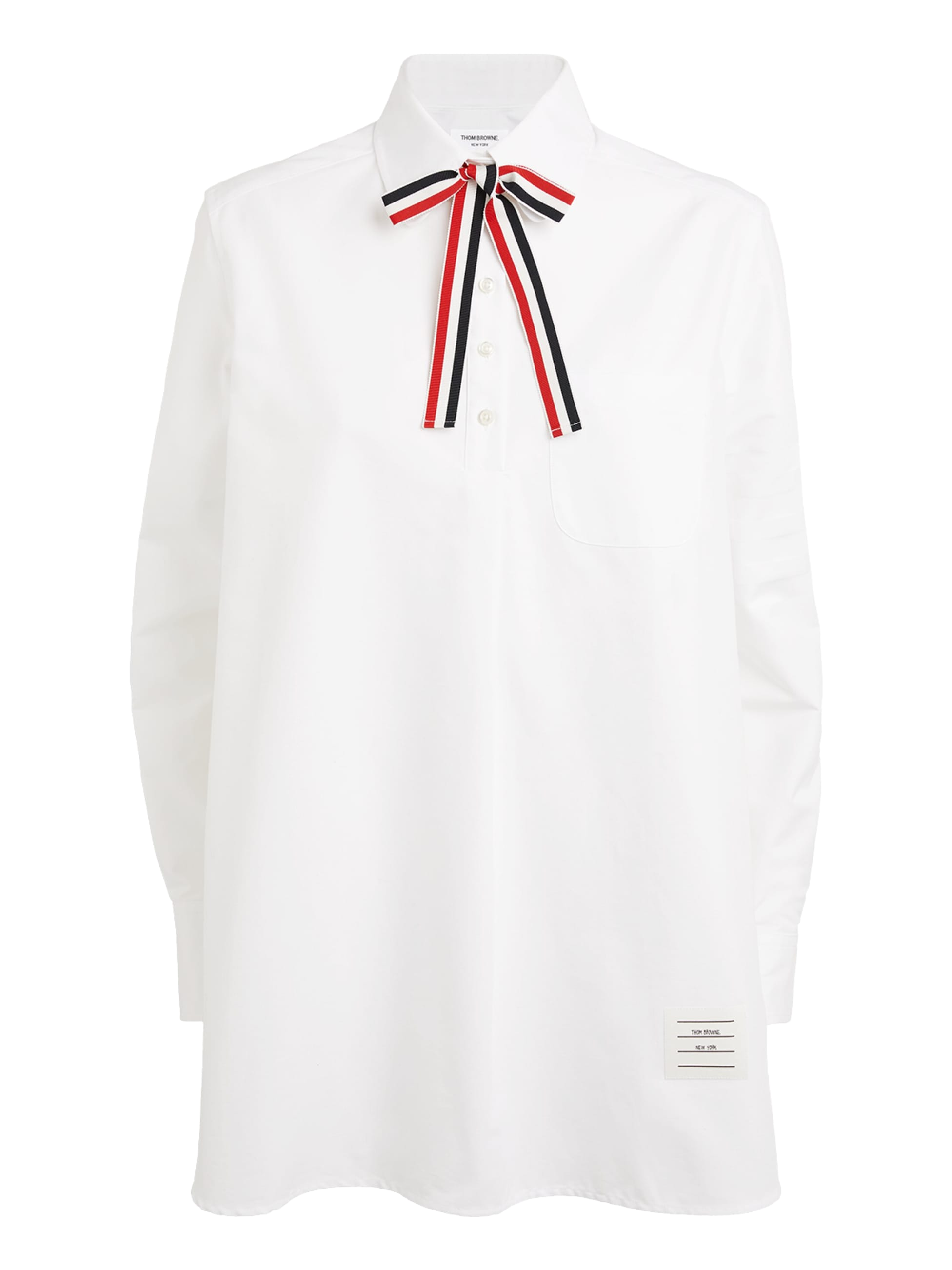 THOM BROWNE Thom Browne 4-Bar Stripe Bow-Tie Shirt