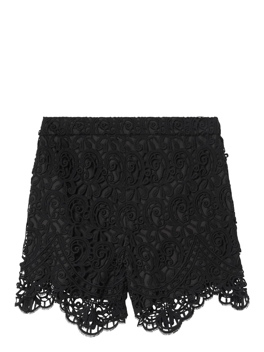 BURBERRY Burberry High-Waisted Macramé Lace Shorts