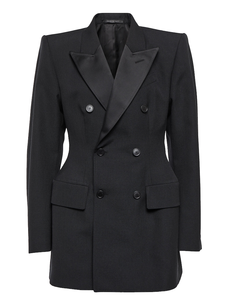 BALENCIAGA Balenciaga Hourglass Double-Breasted Wool Blazer
